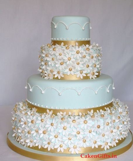 4-layer anniverary-cakes - CakenGifts.in