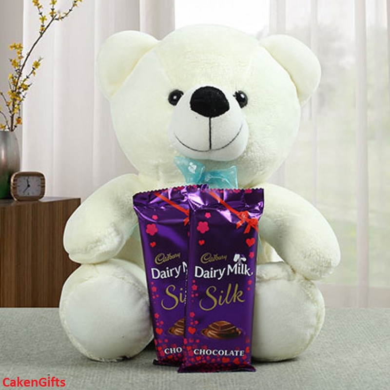 teddy-with-choco - CakenGifts.in
